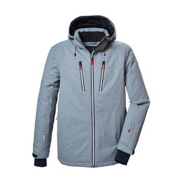 Killtec Skijacke »KSW 310 MN SKI JCKT« Wasserdichte Skijacke mit abnehmbarer Kapuze und Schneefang grau M M Herren Skijacke mit regulierbarer und...