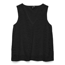 V&eacute;ro Moda VERO MODA Spitzentop &raquo;VMHONEY LACE SL V-NECK TOP WVN GA&laquo; Black Pattern:Flower lace L