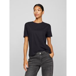 Vila Kurzarmshirt »VINORA S/S T-SHIRT - NOOS« Black Beauty XL XL Basic T-Shirt von Vila