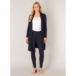Base Level Longstrickjacke »Yayla Long« ohne Verschluss navy dark blue 48 48 Long-Strickjacke Yayla Long von BASE-LEVEL