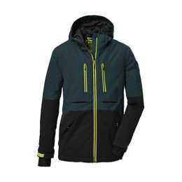 Killtec Skijacke »KSW 127 BYS SKI JCKT« Wasserdichte, atmungsaktive Kinderjacke mit verstellbarer Kapuze petrol 164 164 Kids Funktionsjacke in...