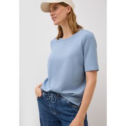 Cecil Damen Sweatshirt, kurzarm, mit Rundhals blau L (42)