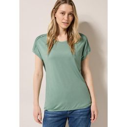Cecil T-Shirt mit elastischem Bund matcha green L (42) L (42) Sommer-Shirt von Cecil