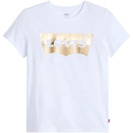 Levi's LEVI'S Rundhalsshirt »THE PERFECT TEE« mit Logo im Metallic-Holo Print white-gold L (40) L (40) Kurzarmshirt von Levi’s