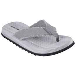Skechers Zehentrenner »TANTRIC-FRITZ«, Sommerschuh, Schlappen, Poolslides, Badeschuh, mit weichem Zehensteg hellgrau 48,5 48,5 Lässiger Sommerschuh...