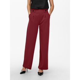 Jacqueline de Yong JDY Jerseyhose »GEGGO NEW LONG PANT JRS NOOS« mit dekorativem Riegel vorne am Bund Cabernet Detail:BLACK BUTTONS S (36) - Länge 32 Länge 32 S (36)...