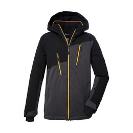 Killtec Skijacke »KSW 173 BYS SKI JCKT« Wasserdichte Kids-Winterjacke mit Fleece, Schneefang, vielen Taschen anthrazit 140 140 Kinder Winterjacke...