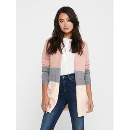Only Cardigan »ONLQUEEN L/S LONG CARDIGAN KNT NOOS« misty rose L L Cardigan von Only