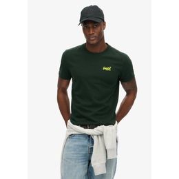 Superdry Rundhalsshirt »ESSENTIAL LOGO EMB TEE« Forest Green XL XL Cooles Shirt von Superdry
