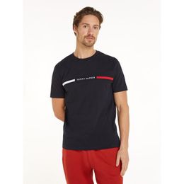 Tommy Hilfiger T-Shirt »HILFIGER CHEST INSERT TEE« Desert Sky L L Rundhalsshirt von Tommy Hilfiger