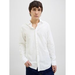 Jack & Jones JACK & JONES Langarmhemd »JJEBREEZE SHIRT LS SN« mit Hemdkragen White S - N-Gr N-Gr S Cooles Hemd von Jack & Jones