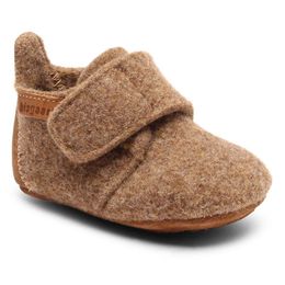 bisgaard Hausschuh »Baby Wool« Wagenschuh, Babyschuh, Schlupfschuh mit Klettverschluss 46 camel 18 18 Hausschuh mit hohem Schaft