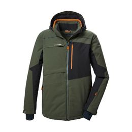 Killtec Skijacke »KSW 71 MN SKI JCKT« Wasserdichte, atmungsaktive Skijacke mit abnehmbarer Kapuze moosgrün XL XL Herren Funktionsjacke mit...