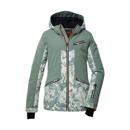Killtec Skijacke »KSW 118 GRLS SKI JCKT« Wasserdichte, atmungsaktive Skijacke mit Kapuze und vielen Taschen seegrün 164 164 Junior Funktionsjacke...