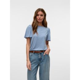 Véro Moda VERO MODA Kurzarmshirt »VMPALOMA ONELLA SS BOATNECK TOP VMA NOOS« Dusty Blue M M Shirt von Vero Moda