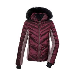 Killtec Skijacke »KSW 104 WMN SKI QLTD JCKT« Stylische Skijacke, wasserabweisend, abnehmbarer Kunstfellkragen pflaume 40 40 Jacke in Daunenoptik...