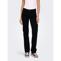 Only Straight-Jeans »ONLBLUSH MID STRAIGHT DNM REA2343 NOOS« Black Denim L (40) - Länge 30 Länge 30 L (40) Straight-Fit Jeans mit normaler Leibhöhe...