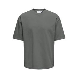 Only & Sons ONLY & SONS Rundhalsshirt »ONSCASPIAN AUT SS TEE« Castor Gray L L T- Shirt von Only & Sons