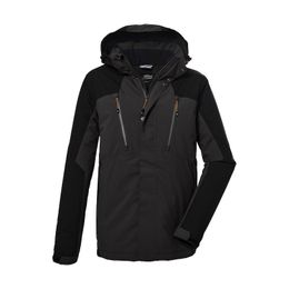 Killtec Outdoorjacke »KOW 25 MN JCKT« Wasserabweisende, winddichte Herrenjacke mit abnehmbarer Kapuze anthrazit XL XL Funktionsjacke mit...