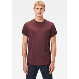 G-Star Raw G-STAR T-Shirt »Lash« mit kleinem Logo Stitching dark fig L L Klassisches Basicshirt mit kleinem Logo