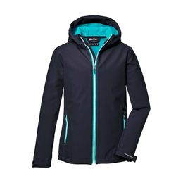 Killtec Softshelljacke &raquo;KOS 358 GRLS SFTSHLL JCKT&laquo; Wind- und wasserabweisend, PFAS-frei impr&auml;gniert navy 140 140 M&auml;dchen Softshelljacke mit Kapuze