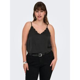 Only CARMAKOMA Trägertop »CARDEBBIE SINGLET WVN NOOS« Black 48