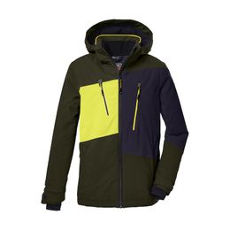 Killtec Skijacke »KSW 174 BYS SKI JCKT« Wasser- und winddichte Skijacke mit abnehmbarer Kapuze und Schneefang olivgrün 176 176 Kids Skijacke mit...