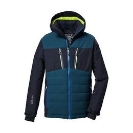 Killtec Skijacke »KSW 385 BYS SKI JCKT« Winddichte, wasserabweisende Kinderjacke mit abnehmbarer Kapuze navy 140 140 Kids Skijacke in Colourblock...