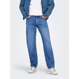 Only & Sons ONLY & SONS Regular-fit-Jeans »ONSEDGE STRAIGHT BROMO 0017 DOT DNM NOOS« Special Bright Blue Denim 33 - Länge 32 Länge 32 33 Regular-fit-Jeans mit...