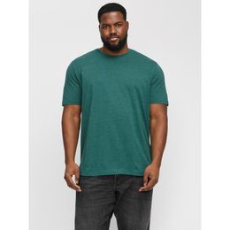 Jack & Jones PlusSize JACK & JONES PLUSSIZE Rundhalsshirt »JJEORGANIC MEL TEE SS O-NECK NOOS PLS« Storm Detail:Melange 5XL 5XL T-Shirt von Jack & Jones Plus Size