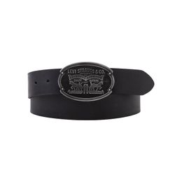 Levi's LEVI'S Ledergürtel »Billy Plaque Belt« mit markanter Koppelschließe regular black