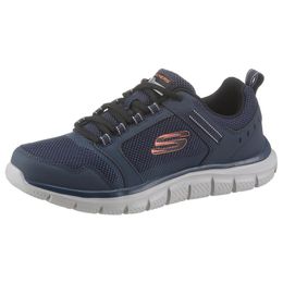Skechers Sneaker »TRACK-KNOCKHILL« mit gepolsterter Innensohle, Freizeitschuh, Halbschuh, Schnürschuh navy-orange 46 46 Mit gepolstertem Schaftrand