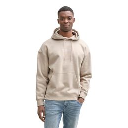 Tom Tailor Denim Hoodie mit Logo Print light dove grey L L Sweatshirt von Tom Tailor Denim