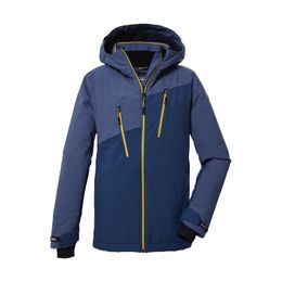 Killtec Skijacke »KSW 173 BYS SKI JCKT« Wasserdichte Kids-Winterjacke mit Fleece, Schneefang, vielen Taschen graublau 176 176 Kinder Winterjacke...