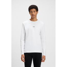 BOSS Orange Langarmshirt »TChark« mit Rundhalsausschnitt white S S Shirt von HUGO Menswear