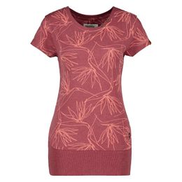 alife and kickin ALIFE & KICKIN Rundhalsshirt »Damen CocoAK B« cranberry juice melange XS XS Gemustert, bequem und feminin - CocoAK B das neue T-Shirt für Damen von...