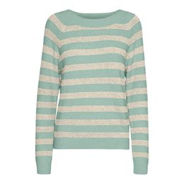 V&eacute;ro Moda VERO MODA Rundhalspullover &raquo;VMDOFFY LS O-NECK BLOUSE GA NOOS&laquo; Silt Green Stripes:BIRCH XL XL Kuscheliger Basic Pullover von VERO MODA