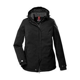 STOY Outdoorjacke »STW 9 WMN JCKT« Damenjacke: wasserdicht, atmungsaktiv, warm schwarz 48 48 Funktionsjacke mit abzippbarer, regulierbarer Kapuze