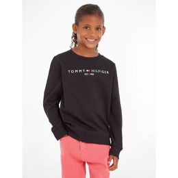 Tommy Hilfiger Sweatshirt »ESSENTIAL SWEATSHIRT« für Jungen und Mädchen schwarz 16/176 16/176 Sweatshirt von Tommy Hilfiger für Jungen und Mädchen
