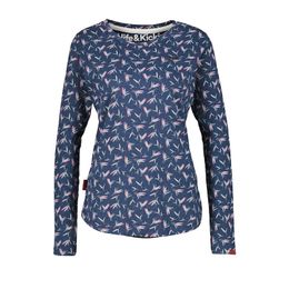 ALIFE & KICKIN Langarmshirt &raquo;Damen LeaAK B&laquo; marine melange L L Detailverliebt! LeaAK B das brandneue Longsleeve f&uuml;r Damen von alife and kickin