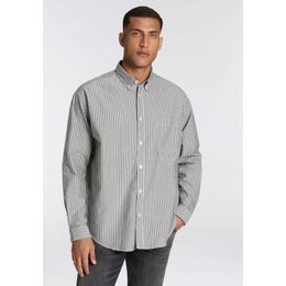 HUGO BLUE Langarmhemd &raquo;Ebill&laquo; oversize Open White121 S - N-Gr N-Gr S Oversized Hemd von Hugo BLUE Menswear