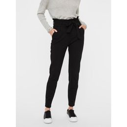V&eacute;ro Moda Vero Moda Damen Paperbag-Hose &raquo;VMEVA HR LOOSE PAPERBAG PANT GA NOOS&laquo; schwarz XS (34), L&auml;nge 34