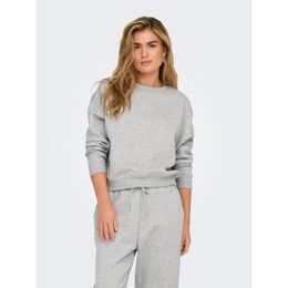 Only Damen Only Sweatshirt &raquo;ONLSWEAT L/S CREW OVERSIZE SWT&laquo; grau XS