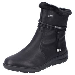 Rieker Winterboots mit wasserabweisender TEX-Membran schwarz 41 41 Mit dekorativen Zierbändern am Schaft