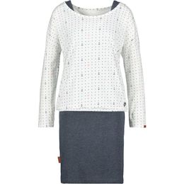 alife and kickin ALIFE & KICKIN Blusenkleid »Damen SunnyAK« cloudy L - Normalgrößen Normalgrößen L Figurbetones kurzes Jerseykleid und Oversize Shirt - SunnyAK Long...