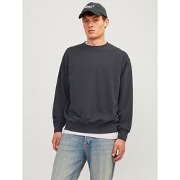 Jack & Jones Jack & Jones Herren Sweatshirt &raquo;JJECHARGE SWEAT CREW NECK NOOS&laquo;, mit Rippb&uuml;ndchen blau S