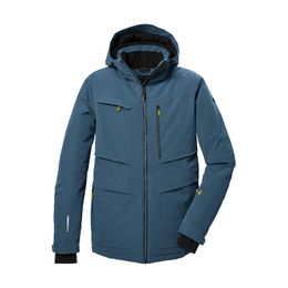 Killtec Skijacke »KSW 43 MN SKI JCKT« Wasserdichte, atmungsaktive Herrenjacke mit abnehmbarer Kapuze stahlblau M M Herren Funktionsjacke mit...