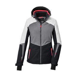 Killtec Damen Skijacke &raquo;KSW 66 WMN SKI JCKT&laquo; Damen Skijacke: wasserdicht, atmungsaktiv, Colourblock Design grau 44