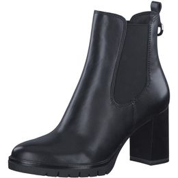 Tamaris Chelseaboots mit beidseitigen Stretcheinsatz schwarz 36 36 Elegante Stiefelette zum Schlupfen, vegane Verarbeitung
