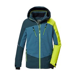 Killtec Skijacke »KSW 389 BYS SKI JCKT« Wasser- und winddichte Funktionsjacke, atmungsaktiv, viele Taschen ocean 164 164 Kids Funktionsjacke in...